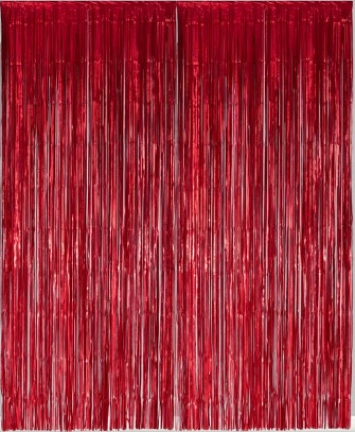 Rød gardin/backdrop til den perfekte fest