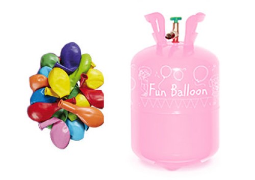 Helium ballon kit - Helium inkl. 50 stk. balloner - på lager